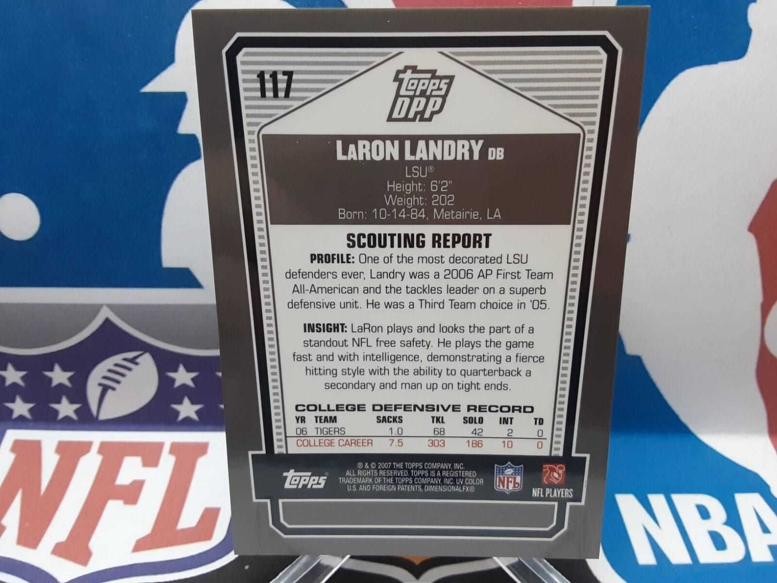 🏈2007 Topps (DPP) Chrome Bronze LaRon Landry Rookie RC #117 | eBay