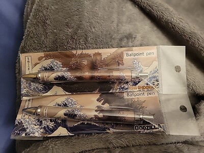 GODZILLA & GHIDORAH Ballpoint Pen Thirty-Six Views of Mount Fuji ...