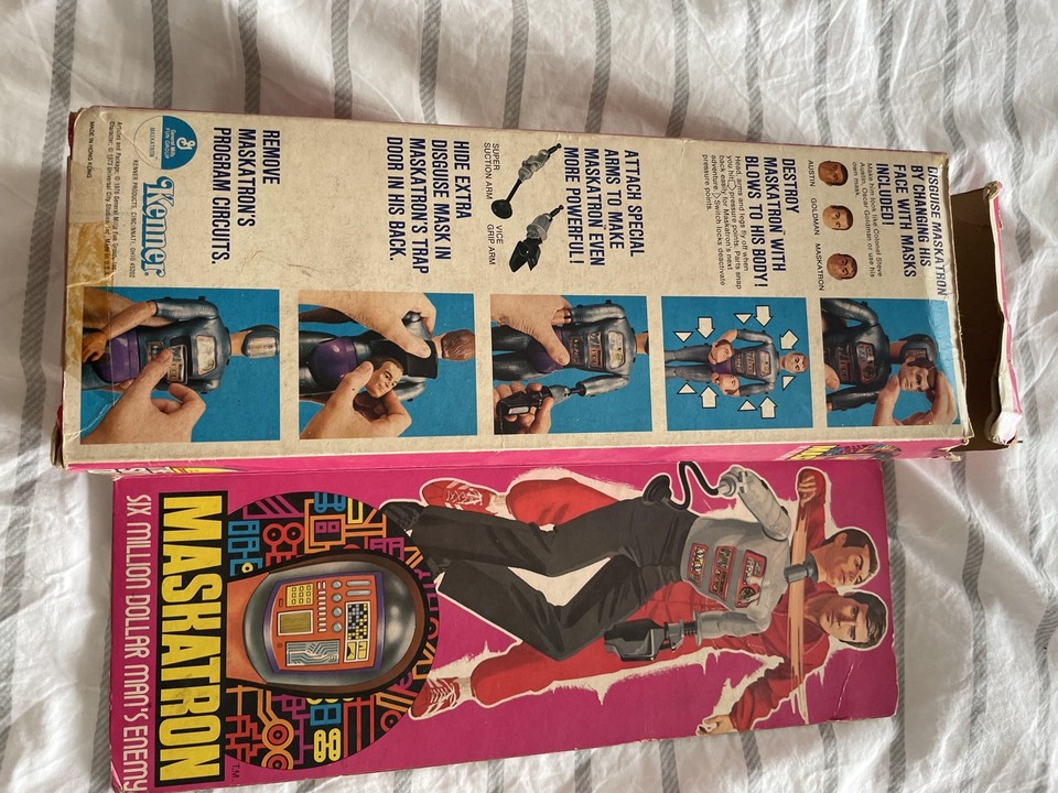 Original Maskatron (Six Million Dollar Man) Figure EMPTY Box | eBay UK