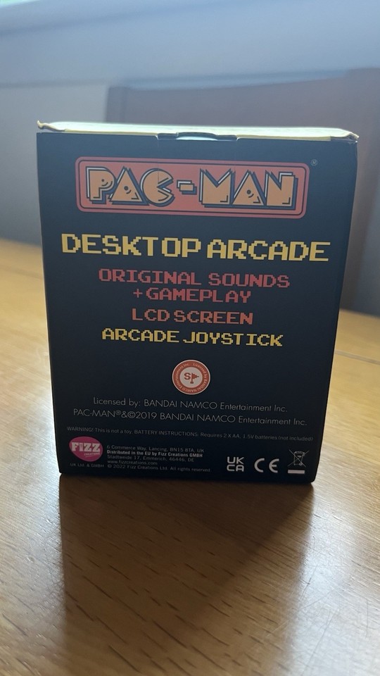 Pac Man Mini Arcade Game Desk Top Machine | eBay UK