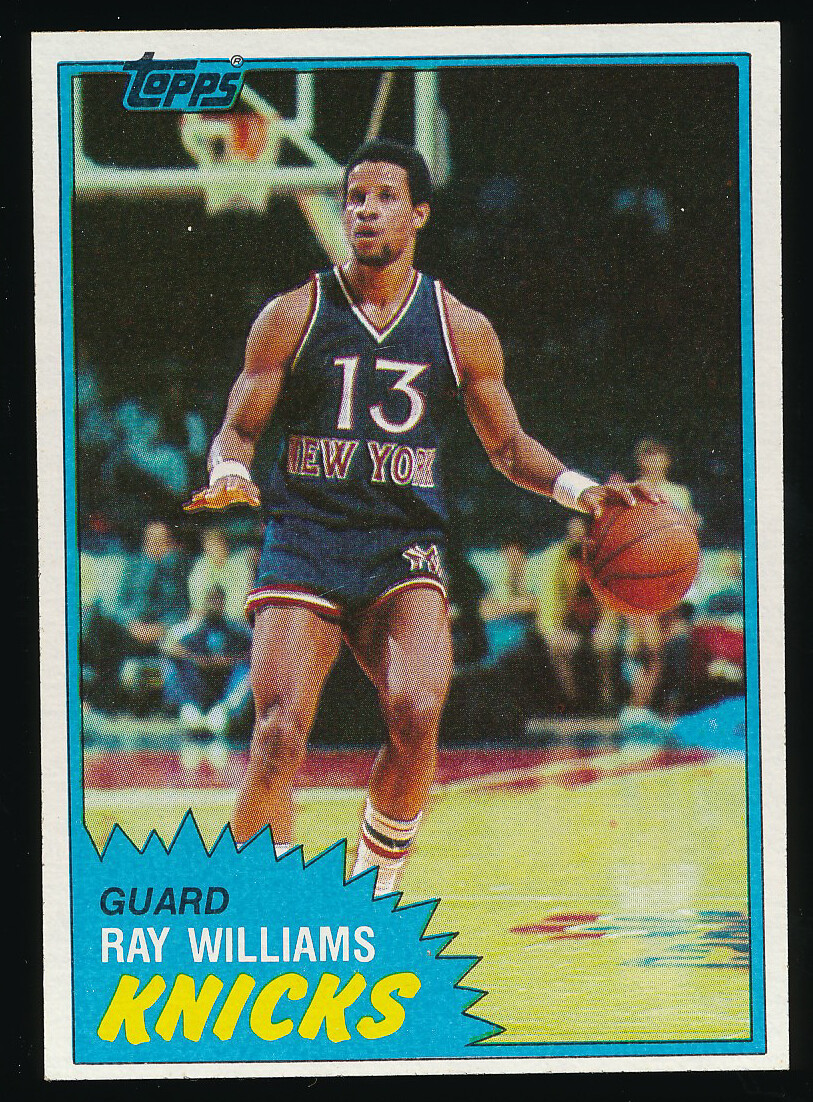 1981-82 Topps #28 Ray Williams - New York Knicks NM/MT+ (A01A) | eBay