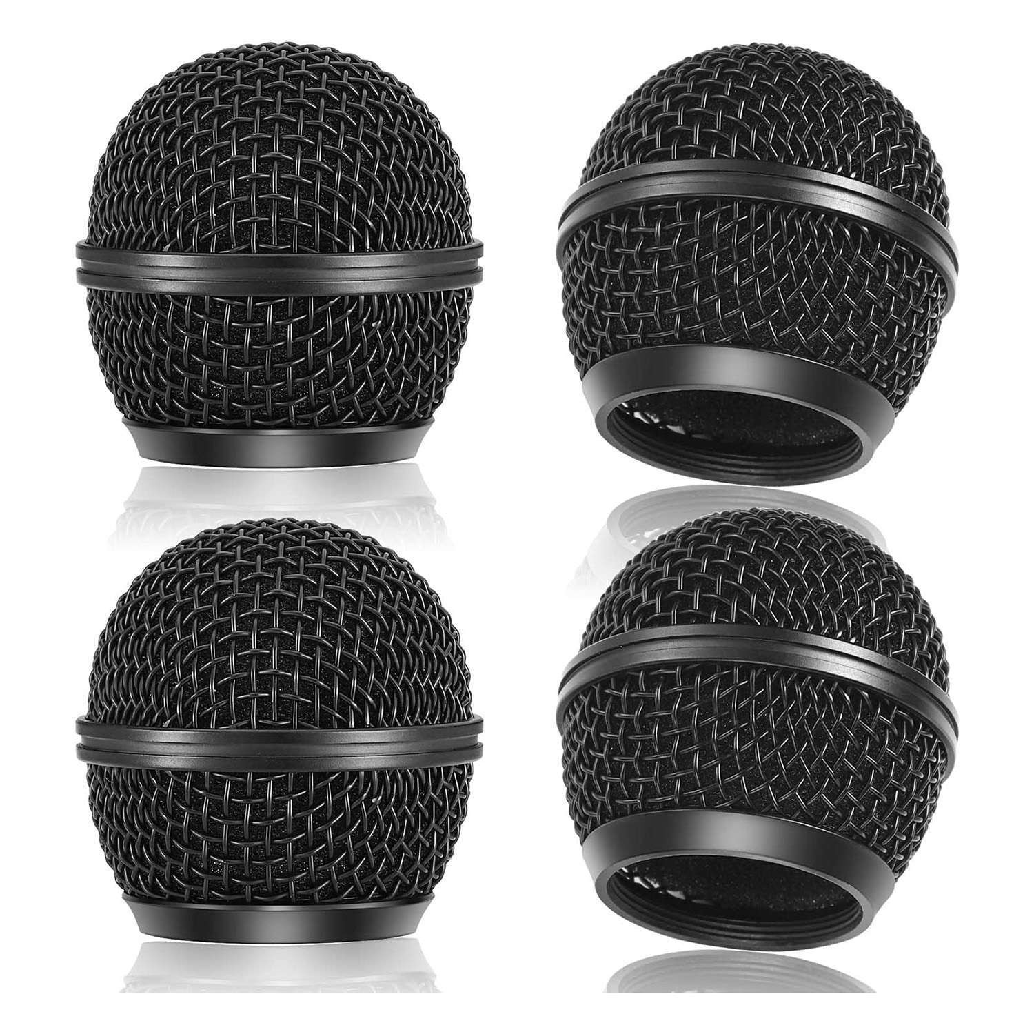 4PCS Mic Grille Replacement, Mesh Microphone Grill for SM58 ...