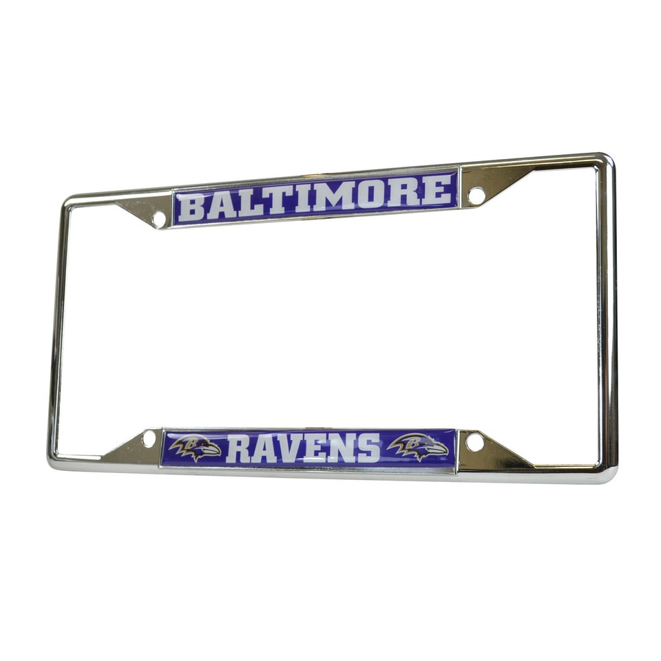 New NFL Baltimore Ravens Car Truck Chrome Metal License Plate Frame | eBay