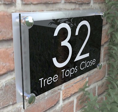 Large Contemporary House Sign Plaques Door Number 1 - 999 Door numbers ...