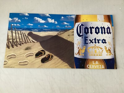 Corona Beer Wall Sign Metal Tin 23x12” Corona Extra Beer Sandals Beach ...