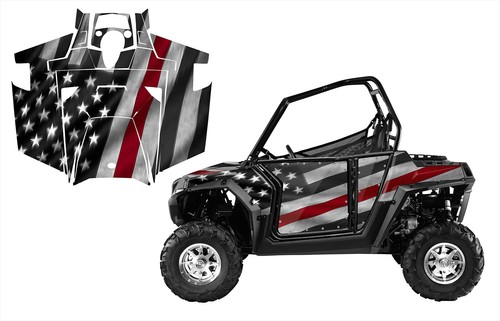 RZR 800 800s graphics decal kit 2011 - 2014 door options Thin Red Line ...