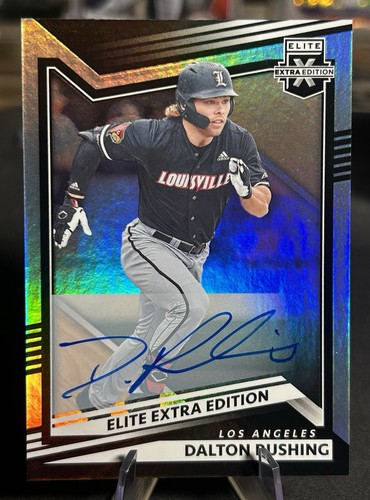 2022 Panini Elite Extra Edition Dalton Rushing Auto #40 Los Angeles ...