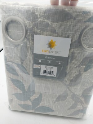 Sunsmart Window Grommet Curtain Blackout 50in W x 84in L Julie Aqua | eBay