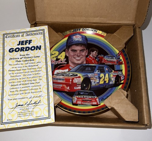 NASCAR Jeff Gordon #24 Drivers Of Victory Lane Hamilton Collector Plate ...