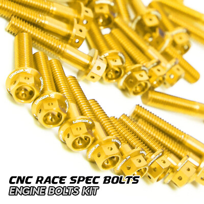 GOLD Alternator Engine Cover Bolts M6 For Yamaha MT-07 14-22 21 20 19 ...