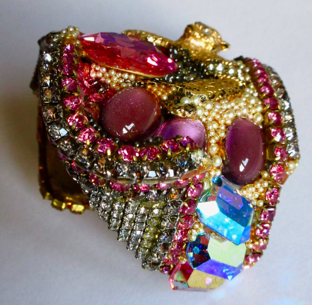 Wendy Gill Outstanding RARE Rhinestone Panther Cuff B… - Gem