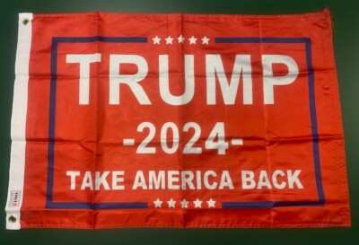 Double Sided Donald Trump 2024 Flag 2x3 Made in USA Outdoor Heavy Duty ...
