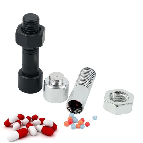 Care Waterproof Screw Stash Drugs Container Medicine Bottle Creative ...