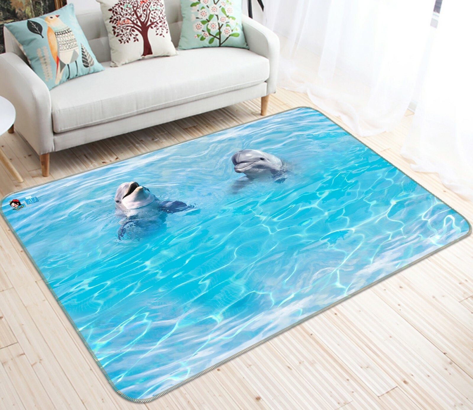 3D Ocean Dolphin NA1299 Game Rug Mat Elegant Photo Carpet Mat Fay | eBay UK