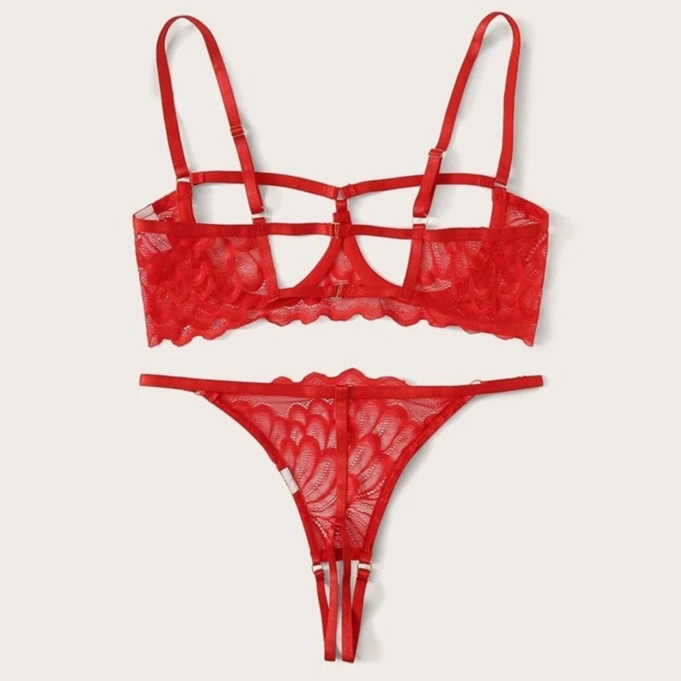 Stylish and Comfortable Womens Sexy Lingerie Hollow Lace Set for ...