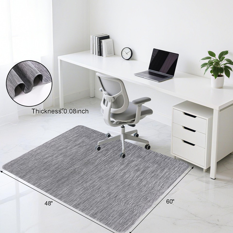 Office Chair Mat for Hardwood & Tile Floor, 48"x60" Desk Computer Chair ...
