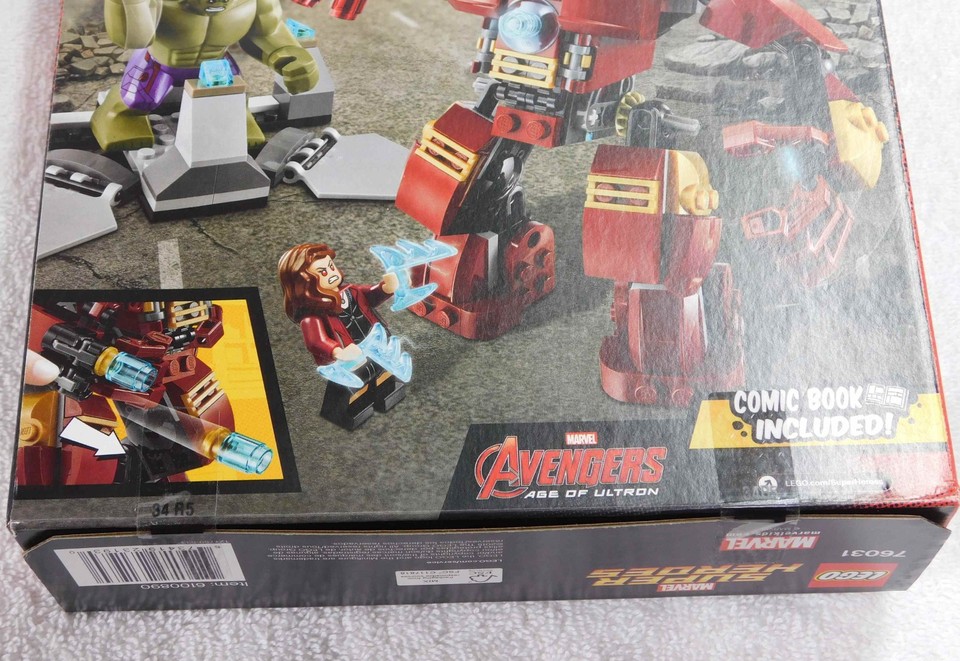 LEGO Marvel Super Heroes The Hulk Buster Smash 76031 NEW SEALED Scarlet ...