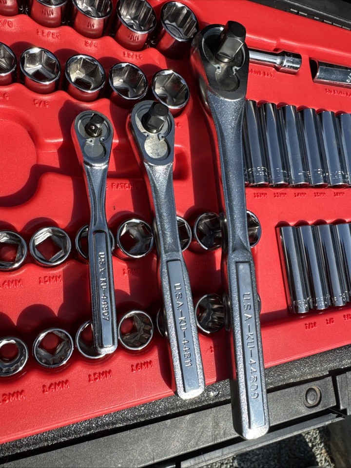 MINT Sears Craftsman USA Nos 190pc 3 Drawer Mechanics Tool Set 33190 ...