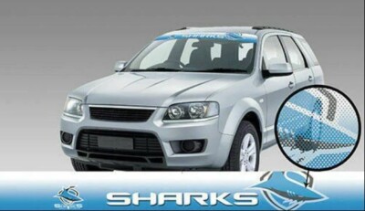 62596 CRONULLA SHARKS NRL TEAM LOGO COLOUR VISOR SEE THRU DECAL CAR ...