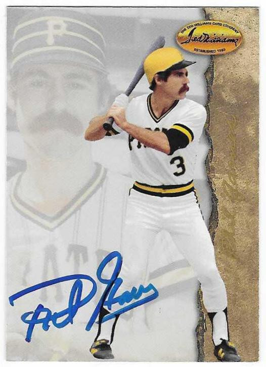 PHIL GARNER 1994 TED WILLIAMS AUTOGRAPHED SIGNED # 78 PITTSBURGH ...