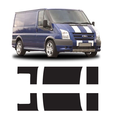 ST Bonnet Stripes Decal Stickers Vinyl Kit Fits Ford Transit Van mk7 M ...