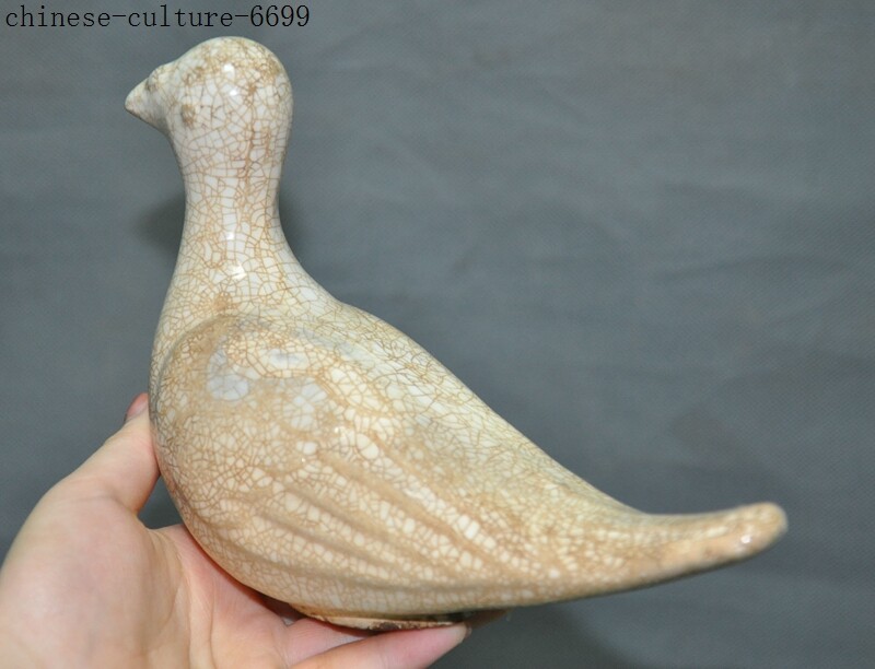 Chinese official old kiln porcelain animal Peace Dove bird Homing ...