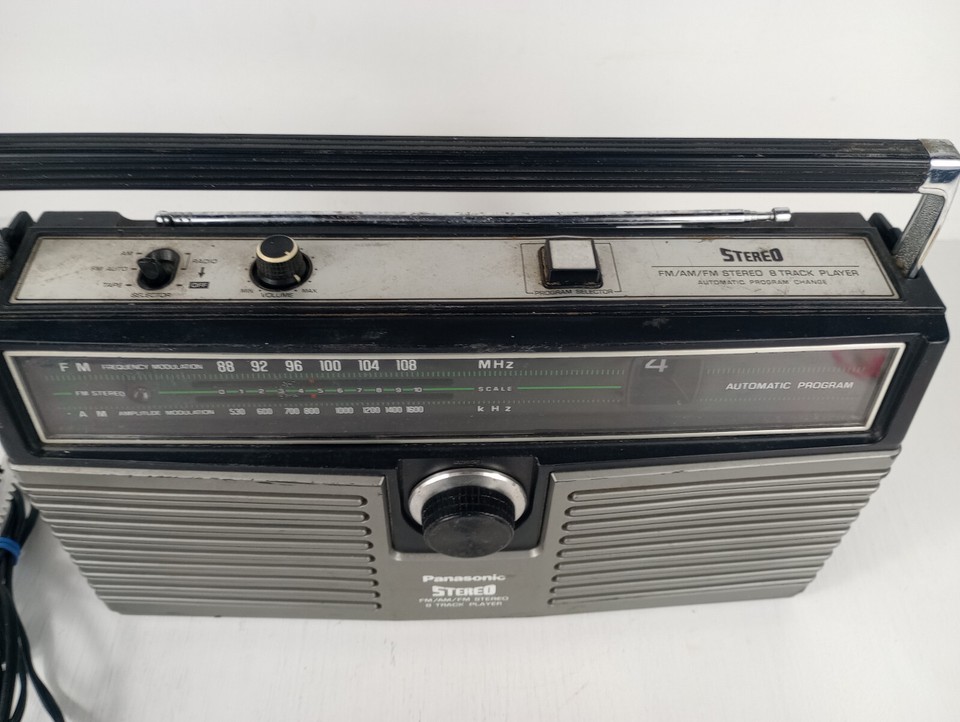 Vintage Panasonic FM/ AM Stereo w/ 8 Track Player Boombox RS-836A | eBay