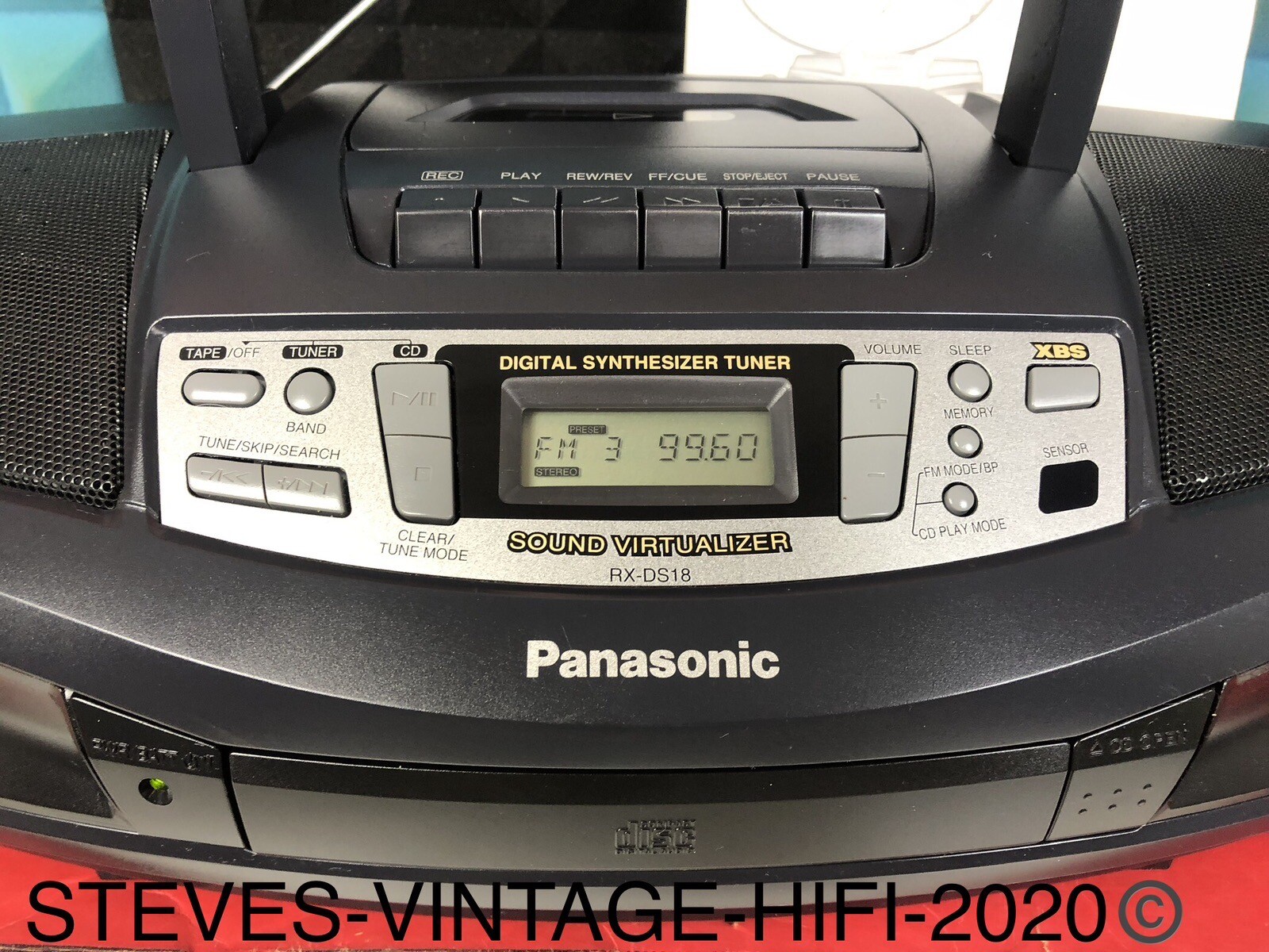 Panasonic RX-DS18 Portable Stereo CD, Tape, AM/FM + REMOTE BOXED L@@K ...
