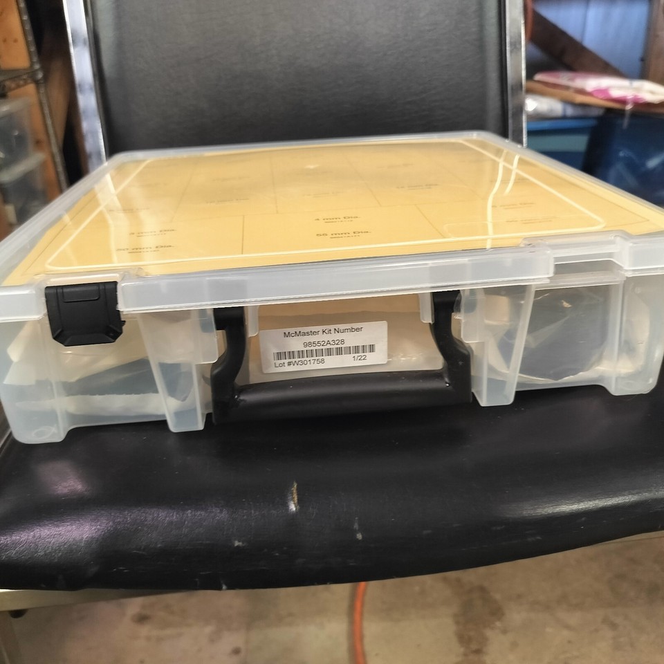 McMaster-Carr External Retaining Ring Assortment (Black Phosphate Steel ...