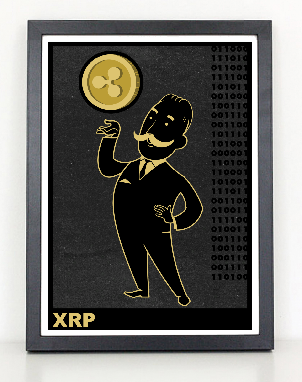 XRP Crypto Stacker poster classic Cryptocurrency art décor | eBay