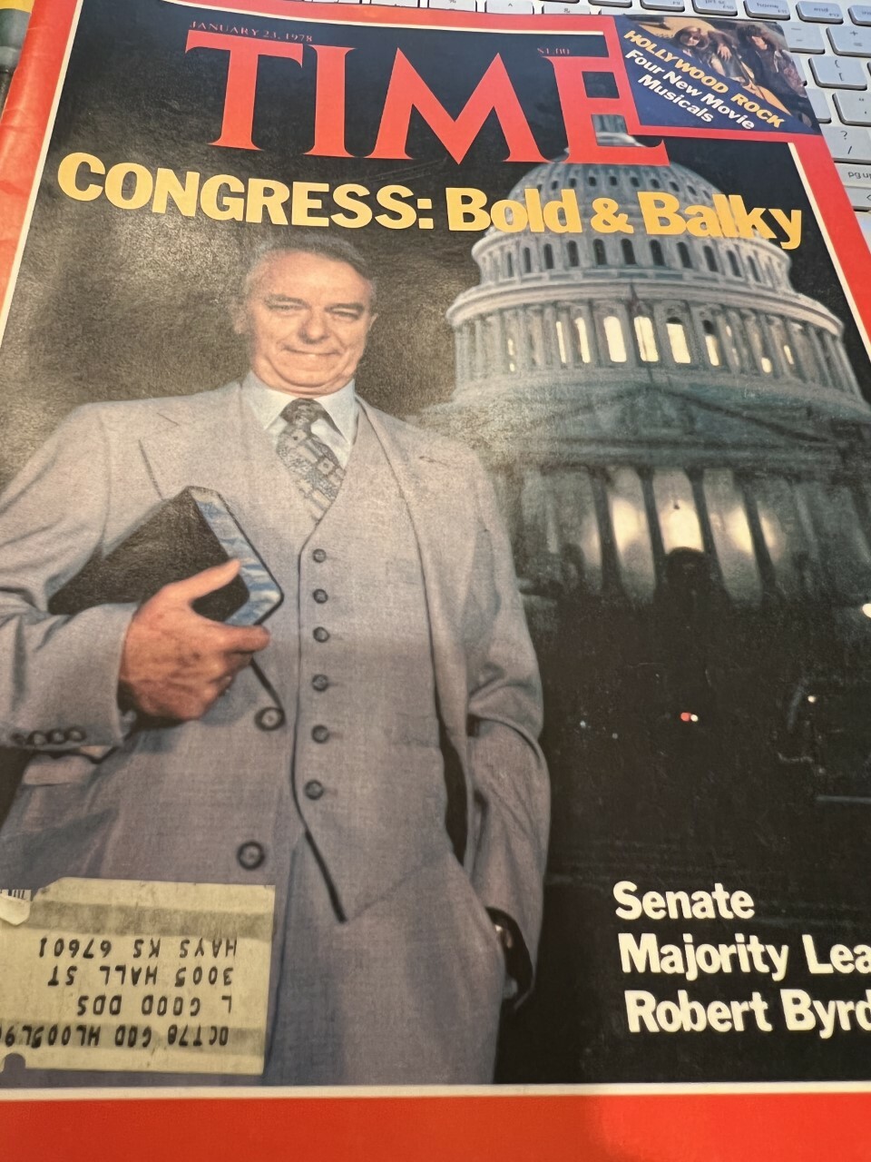 Time Magazine January 23, 1978 Congress: Bold & Balky Robert Byrd | eBay