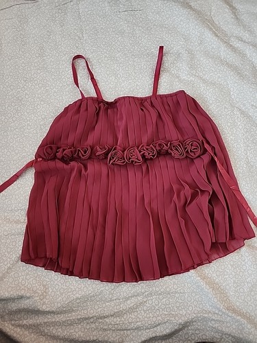 Moda International Womens Size M Polyester Floral Adjustable Tank ...