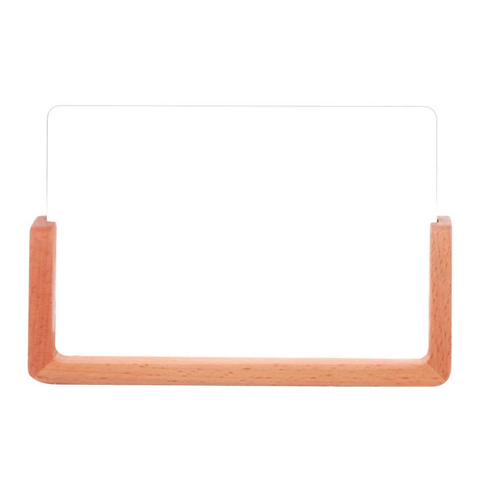 Desktop Wood Photo Frame U-shaped Frames Postcard Display Stand Bracket ...