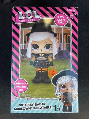 LOL Surprise Witchay Babay 5 ft Gemmy Airblown Inflatable LED Halloween ...