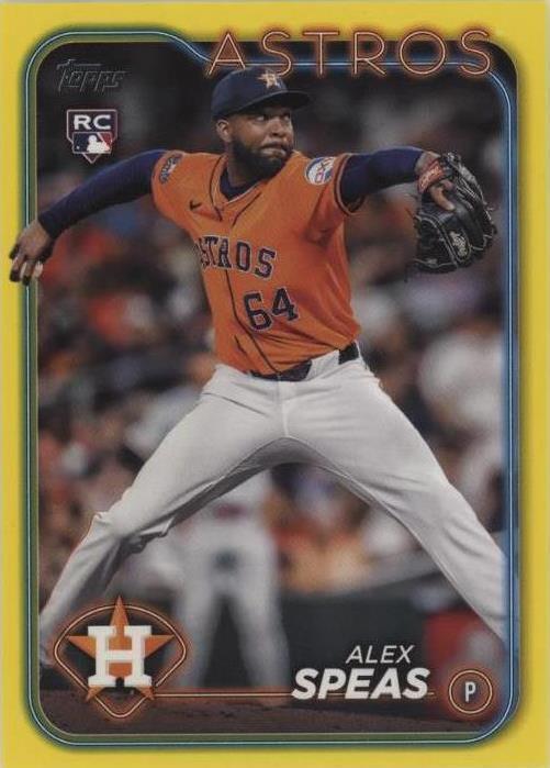 2024 Topps Update Series - Alex Speas #US222 Yellow (RC) for sale ...