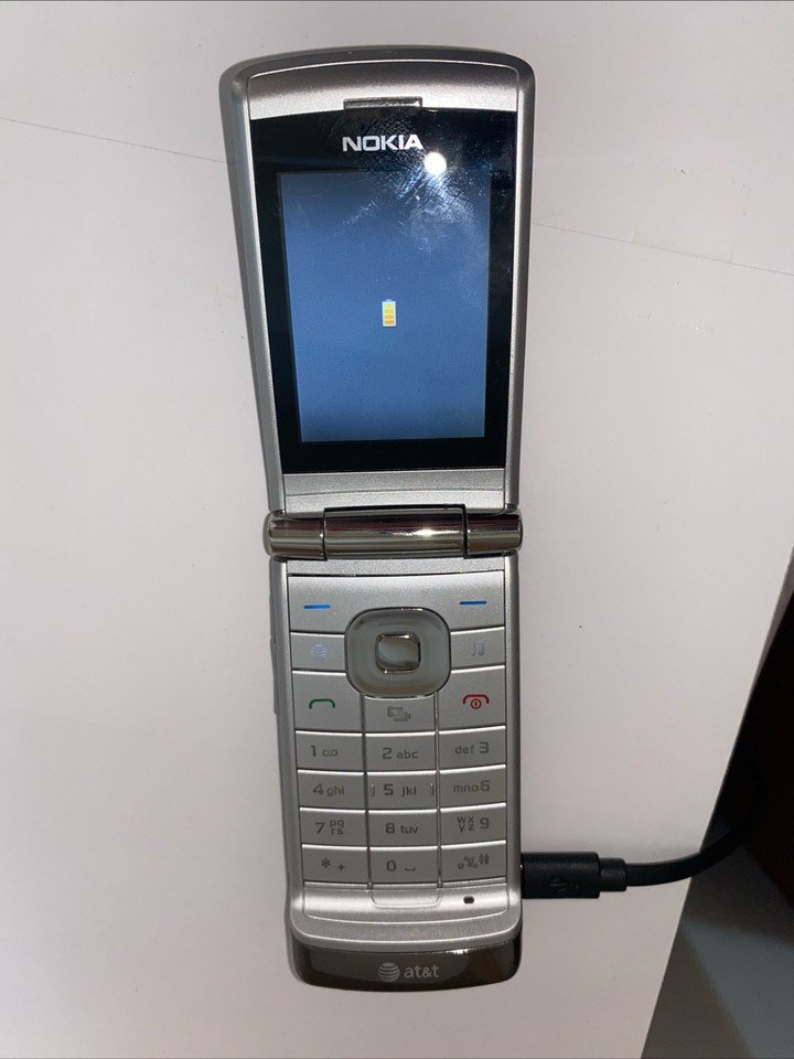 Nokia 6750 - Silver ( AT&T ) Very Rare Cellular Flip Phone - Tested And ...