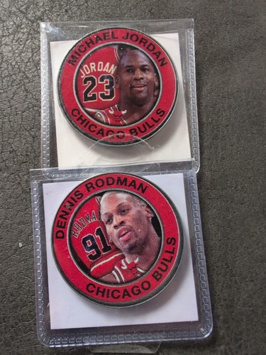 Michael Jordan & Dennis Rodman Chicago Bulls The Highland Mint NBA ...