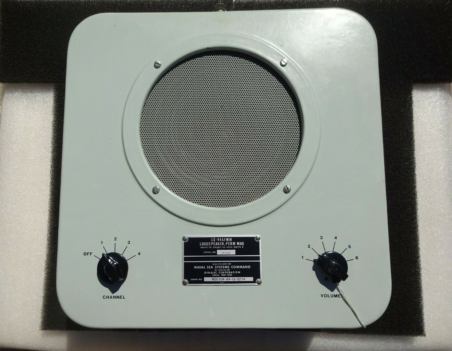 USN Dynalec LS-444/ WIH Loudspeaker | eBay