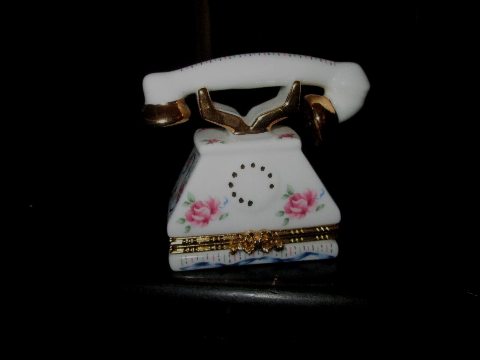 Lefton Porcelain Victorian Phone Trinket Box | eBay