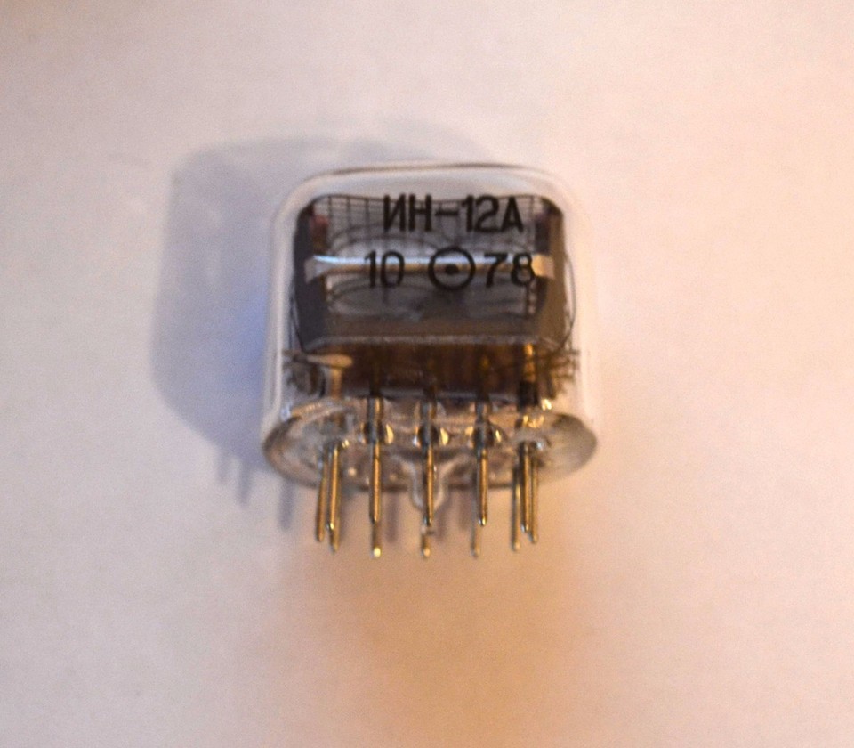 IN-12 NEW NIXIE TUBES NOS 100% GARANTY WORKING IN12 IN-12A IN-12B IN12A ...