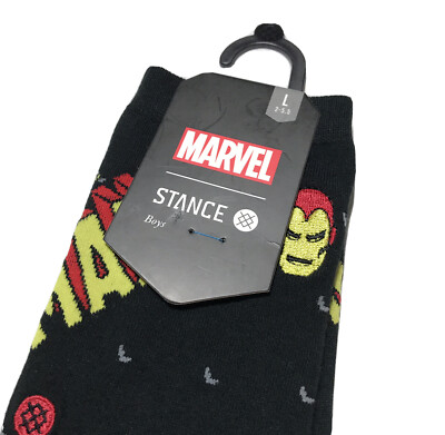 Stance Marvel Invincible Iron Man Kids Socks Size Youth L (2-5.5) | eBay