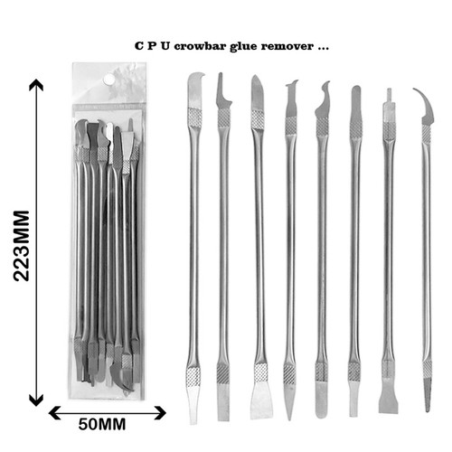 8 in 1 Mobile Phone laptop LCD Chip CPU Separation Glue Removal Crowbar ...