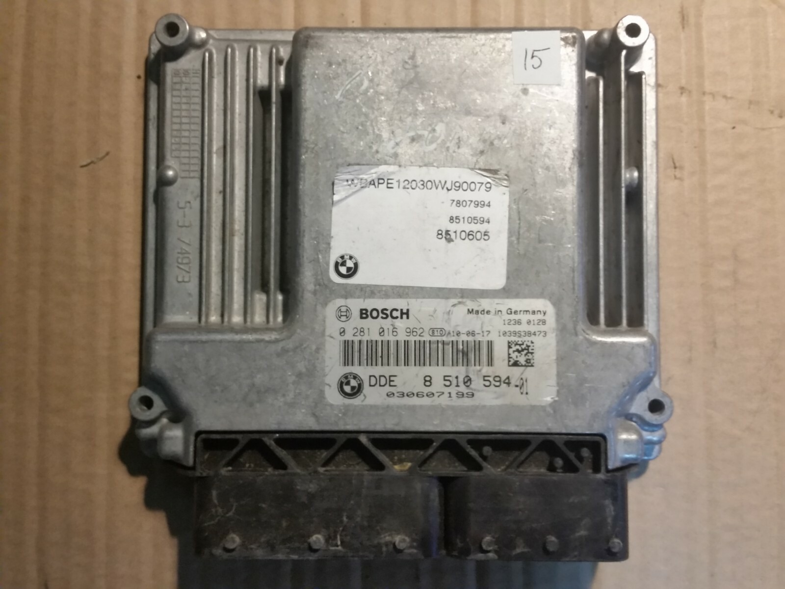 BMW X3 E83 ECU ECM Engine Control Unit DDE 8510594 0281016962 ...