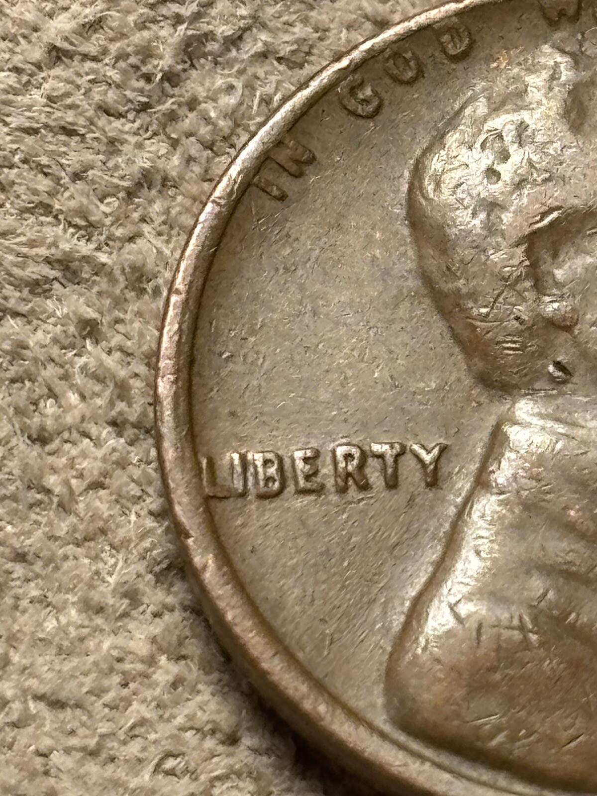 1968 D Uncleaned Lincoln Memorial Penny, Rim Error Struck Coin L on ...