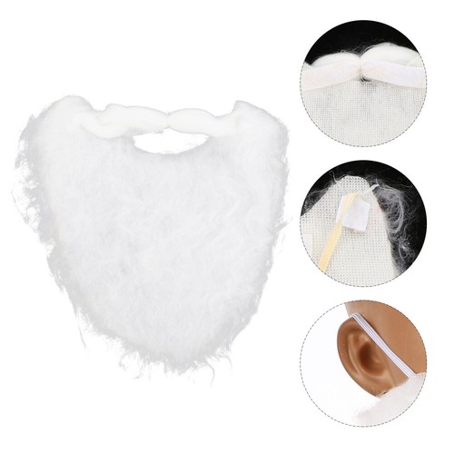 6pcs Cosplay Beard Christmas Dressing Prop Santa Claus Beard Fake ...
