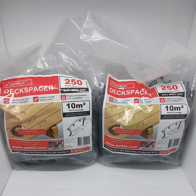 Quiklii 500 X Deck Spacer 4mm Decking Spacers 20m2 Timber Decking Post ...
