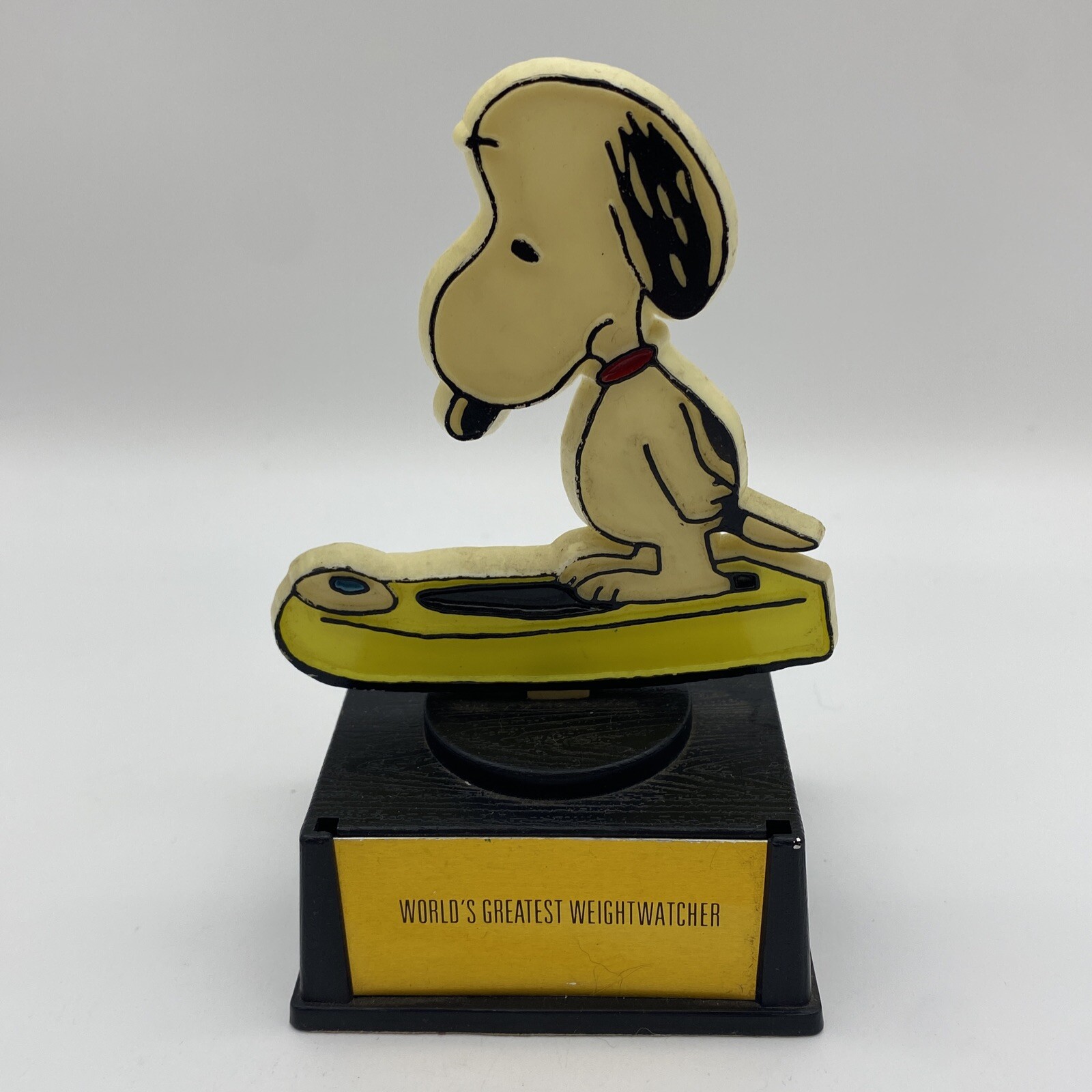 Vintage Snoopy Trophy World's Greatest Weightwatcher Aviva 1971 Peanuts ...