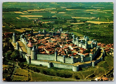 Postcard Carcassonne (Aude) La Cite vue par avion France | eBay