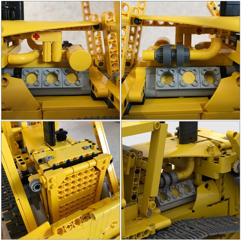 MOC-83756 Caterpillar D9H RC Bulldozer 952 Parts Building Blocks Toys ...