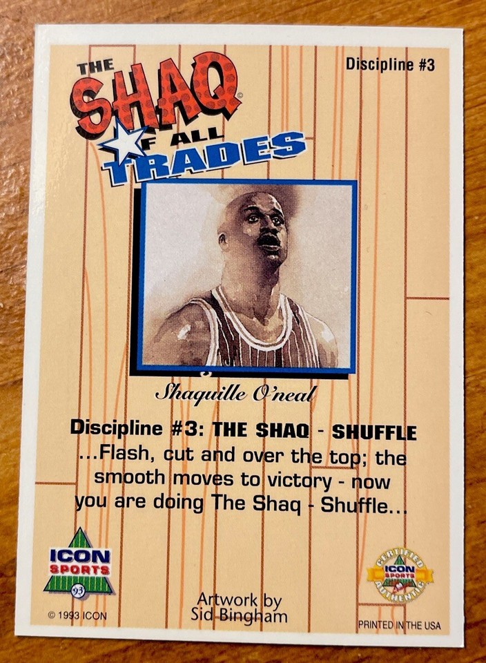1993-94 Icon Sport Profiles Shaq Of All Trades Purple Shaquille O’Neal ...